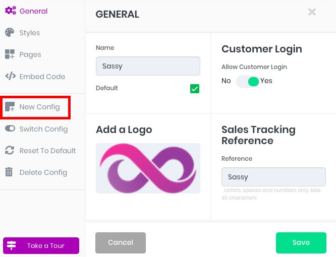 How to Create a Configuration in your Infinity Store – Airbit